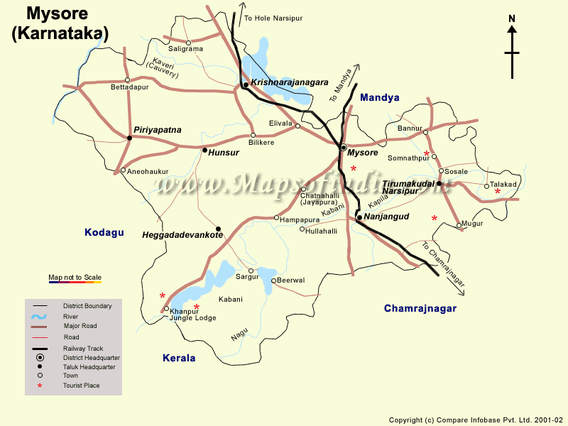 Mysore Map,Map ofMysore,Mysore City Map,Mysore Tourist Map,Mysore ...